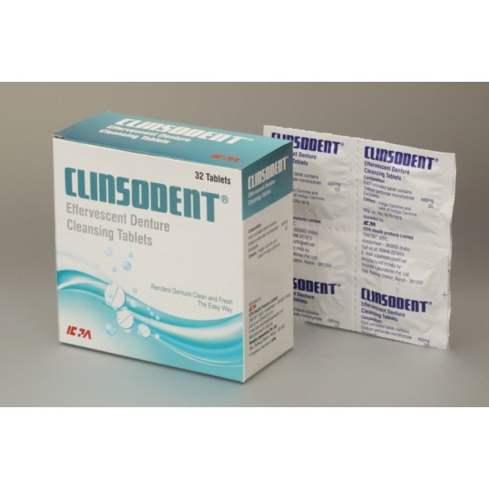 Buy Clinsodent Denture Cleanser Tablets ICPA Online at Lowest ...