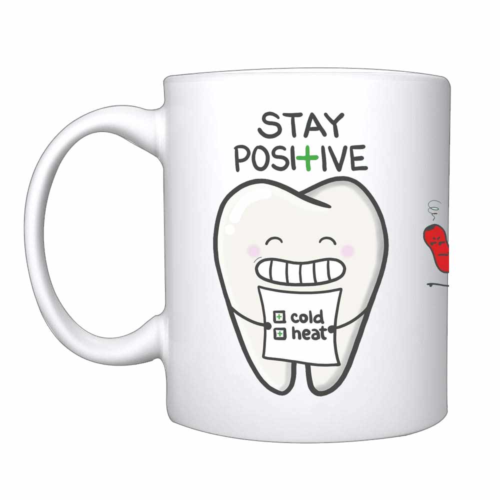 Buy Stay Positive Coffee Mug Zahnsply Online at Lowest Best ...