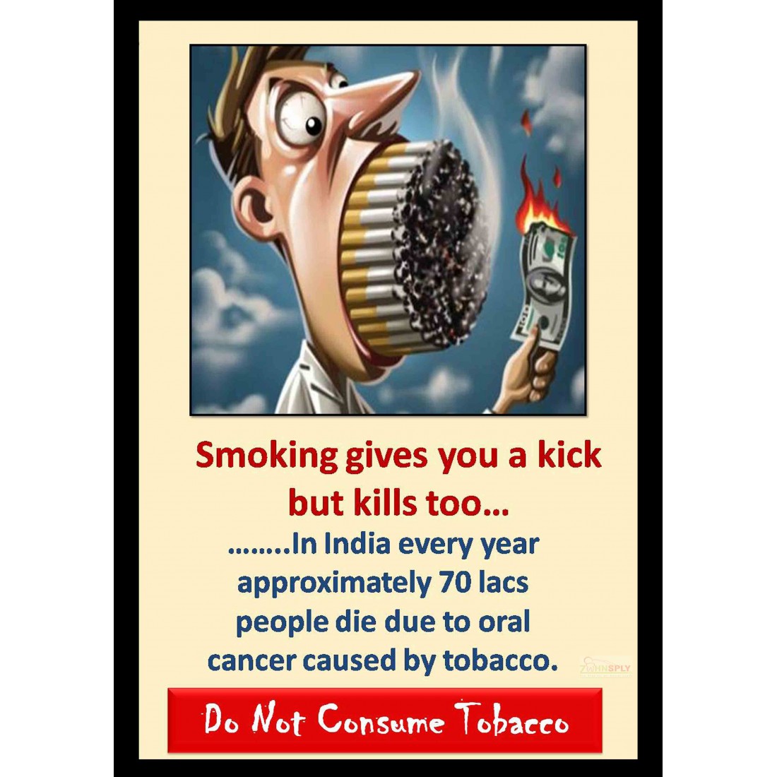 Buy Smoking Kills Poster Plates Zahnsply Online at Lowest ...
