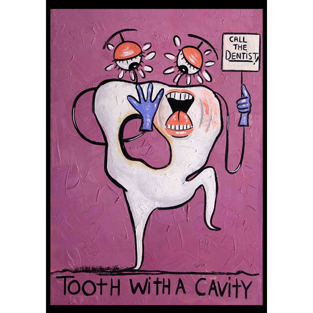 Buy Tooth with Cavity Poster Plates Zahnsply Online at Lowest ...